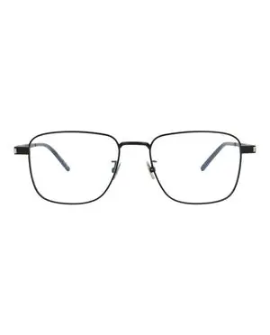 Saint Laurent Squareframe Metal Optical Frames Black Black Transparent - Multicolor