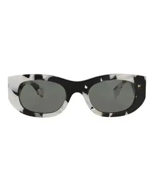 Gucci Roundframe Recycled Acetate Sunglasses Black Black Grey - Multicolor