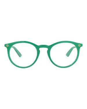 Gucci Roundframe Recycled Acetate Optical Frames Green Green Transparent - Multicolor