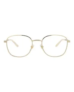 Gucci Squareframe Metal Optical Frames Gold Gold Transparent - Multicolor