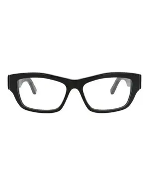 Balenciaga Squareframe Recycled Acetate Optical Frames Black Black Transparent - Multicolor