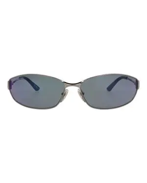 Balenciaga Squareframe Metal Sunglasses Ruthenium Ruthenium Violet - Multicolor