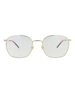 Gucci Squareframe Metal Sunglasses Gold Gold Transparent - Multicolor