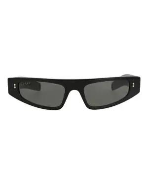 Gucci Cat Eyeframe Recycled Acetate Sunglasses Black Black Grey - Multicolor