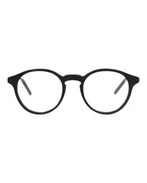 Gucci Roundframe Recycled Acetate Optical Frames Black Black Transparent - Multicolor