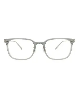 Saint Laurent Squareframe Recycled Acetate Optical Frames Grey Silver Transparent - Multicolor