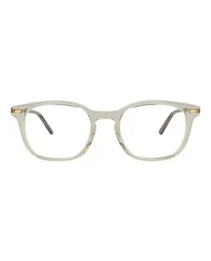 Gucci Squareframe Acetate Optical Frames Grey Gold Transparent - Multicolor