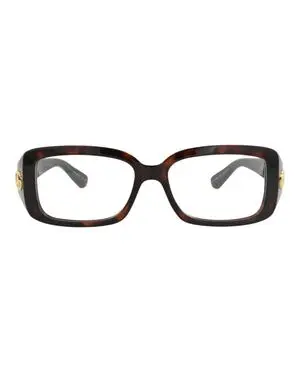Gucci Squareframe Injection Optical Frames Havana Havana Transparent - Multicolor