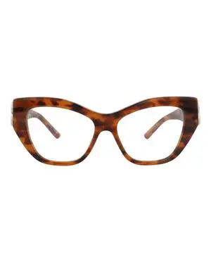 Balenciaga Cat Eyeframe Recycled Acetate Optical Frames Havana Havana Transparent - Multicolor