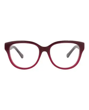 Chloé Cat Eyeframe Recycled Acetate Optical Frames Burgundy Violet Transparent - Multicolor