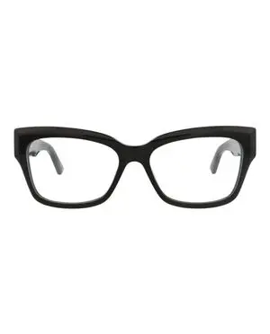 Balenciaga Squareframe Recycled Acetate Optical Frames Black Black Transparent - Multicolor
