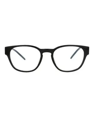 Saint Laurent Roundframe Recycled Acetate Optical Frames Black Black Transparent - Multicolor