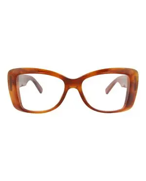 Gucci Squareframe Recycled Acetate Optical Frames Havana Havana Transparent - Multicolor