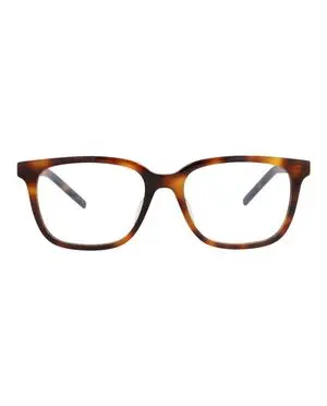 Saint Laurent Squareframe Recycled Acetate Optical Frames Havana Havana Transparent - Multicolor