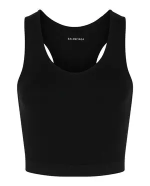 Balenciaga Seamless Crop Top - Black