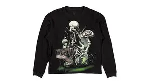 TRAVIS SCOTT Cactus Jack X Spongebob Rock Bottom Longsleeve Thermal - Black