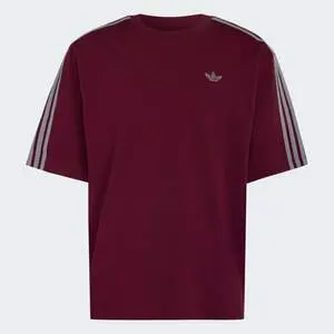 Adidas Adicolor 3-stripes Oversized Tee - Maroon