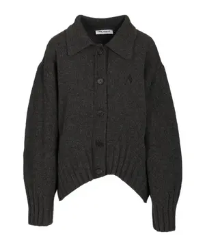 Attico Embroidered Logo Knit Cardigan