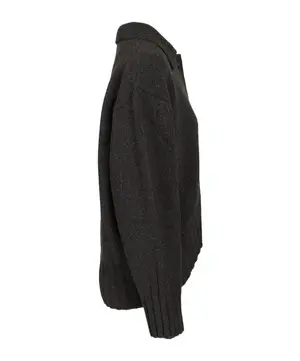 Attico Embroidered Logo Knit Cardigan