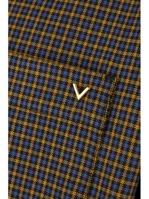 Valentino Garavani Logo Plaque Button-up Jacket