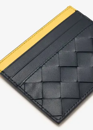 Bottega Veneta Color-blocked Card Holder