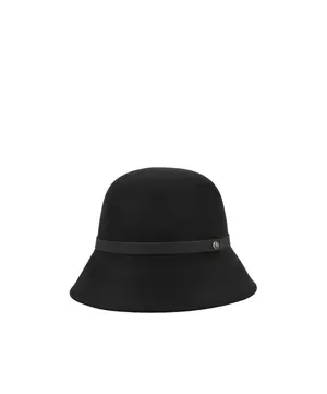 Valentino Garavani Ribbon Trim Hat - Black