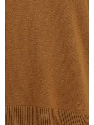 Valentino Garavani V-neck Knitted Sweater With V Logo Collar