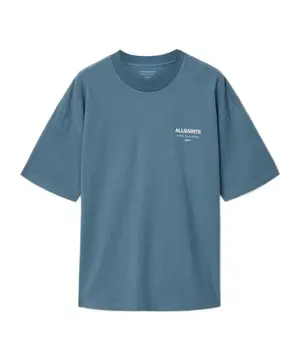 ALLSAINTS Underground Logo T-shirt - Wave Blue