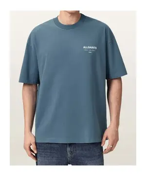 ALLSAINTS Underground Logo T-shirt - Wave Blue