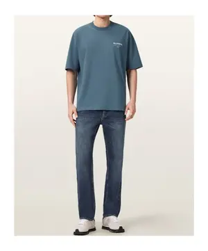ALLSAINTS Underground Logo T-shirt - Wave Blue
