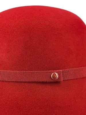 Valentino Garavani Ribbon Trim Cloche Hat