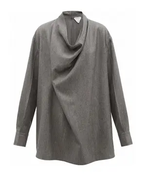 Bottega Veneta Long-sleeved Top - Gray