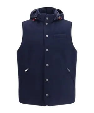 Brunello Cucinelli Sleeveless Hooded Gilet - Black