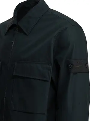 Stone Island Overshirt Jacket With Logo