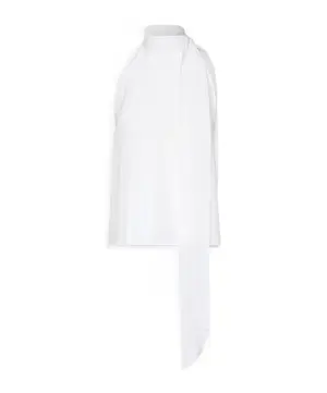 Max Mara Max Mara Halterneck Tie-Fastening Blouse White