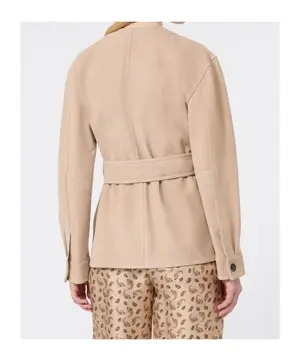 Max Mara Belted Suede Jacket