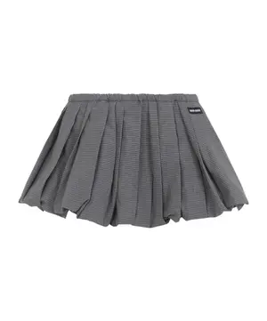 Miu Miu Pleated Midi Skirt - Grey