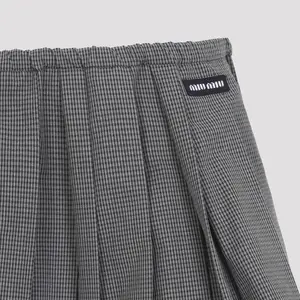 Miu Miu Pleated Midi Skirt