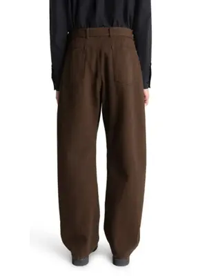 LEMAIRE Belted Straight Leg Trousers