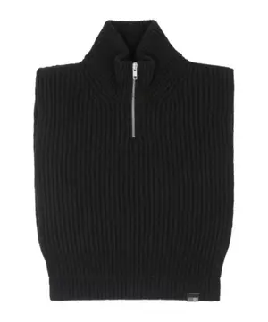 MAISON MARGIELA Knitted Half-zip Vest - Black