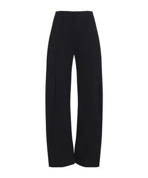 MAISON MARGIELA Pleated Wide-leg Trousers - Black
