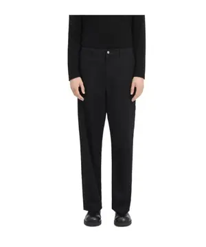 MAISON MARGIELA Cotton Twill Trousers - Black