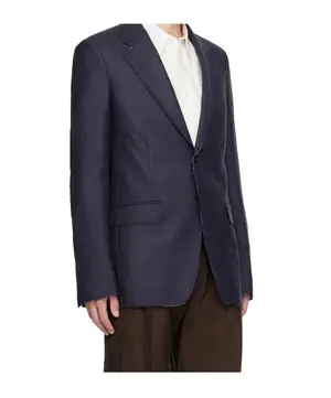 MAISON MARGIELA Frayed Single-breasted Blazer
