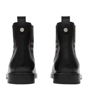 Burberry Leather Pembroke Boots