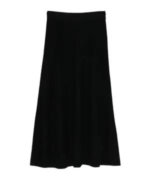 LISA YANG Torie Knitted Skirt - Black