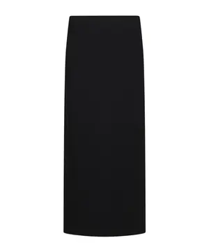 Khaite Slit Midi Skirt - Black