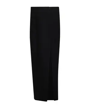 Khaite Slit Midi Skirt