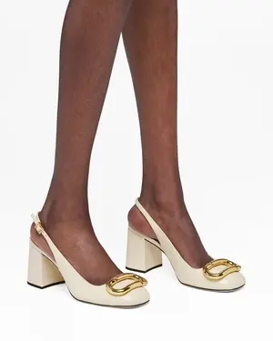 Marc Jacobs The Pop J Marc Slingback - Cloud White