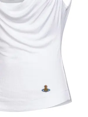 VIVIENNE WESTWOOD Draped Tank Top - White