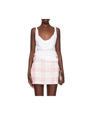 VIVIENNE WESTWOOD Draped Tank Top - White